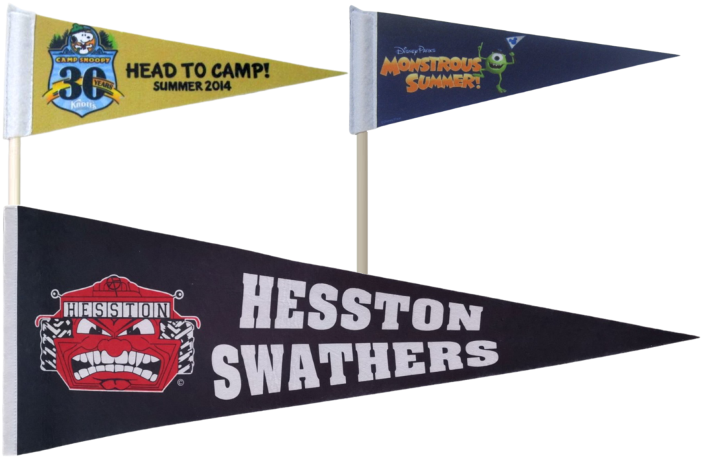 Custom Printed Felt Pennants: Vintage-Inspired Decor